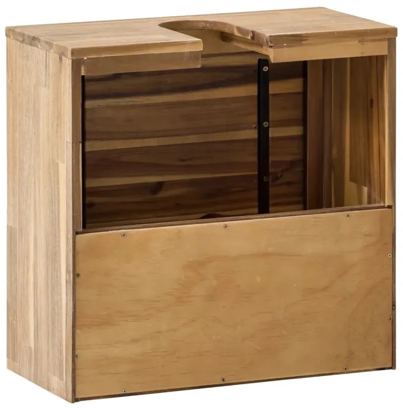 furniture-nabytek.cz - Masivní skříňka pod dřez Jolano z akácie, lakovaná, hnědá