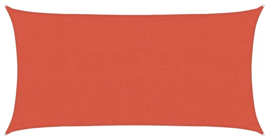 Stínící plachta 160 g/m² cihlová 2,5 x 5 m HDPE 311346