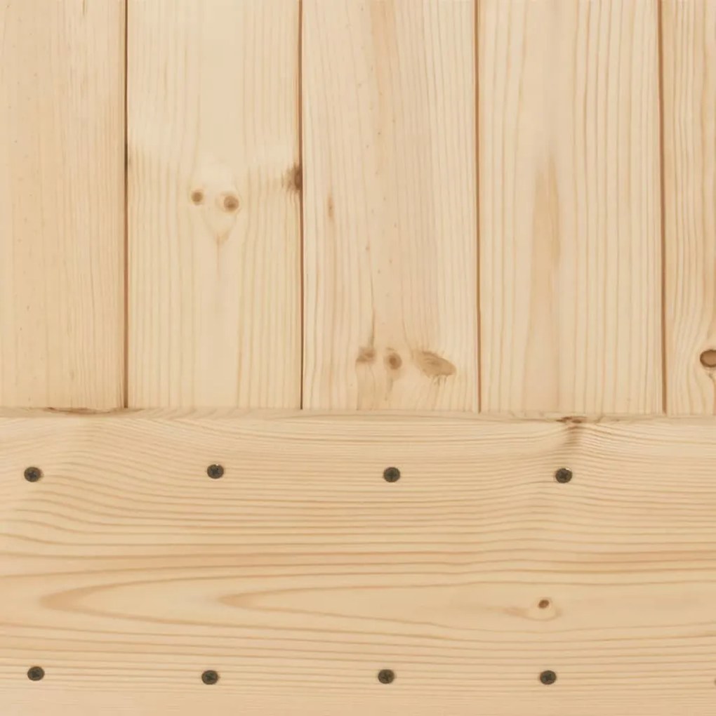 vidaXL Posuvné dveře s kováním 90 x 210 cm masivní borové dřevo [3203257]