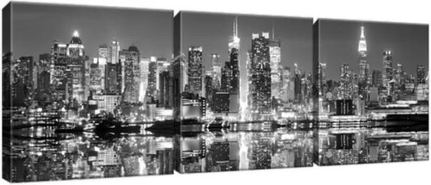 Obraz na plátně Noční Manhattan 90x30cm 2194A_3A