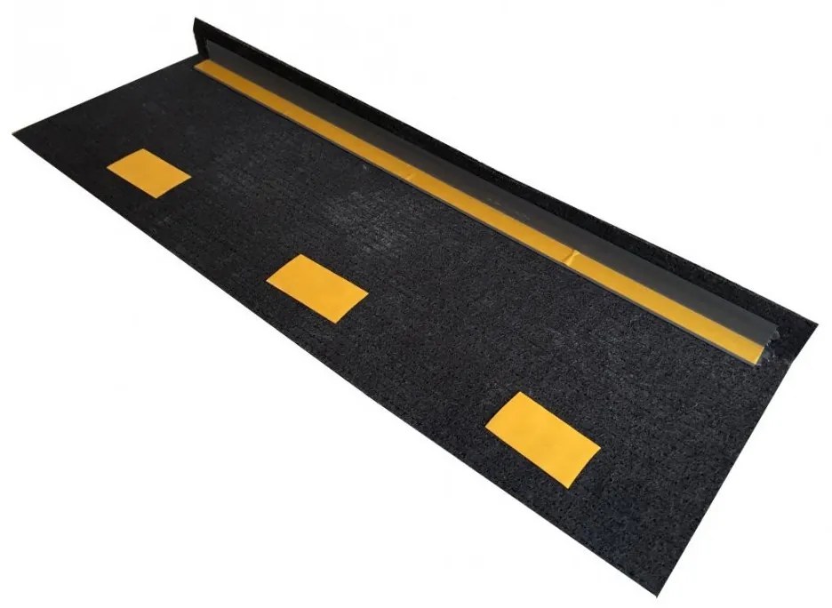 Vopi Nášlapy na schody Quick step šedý obdélník, samolepící - 24x65 obdélník (rozměr včetně ohybu)