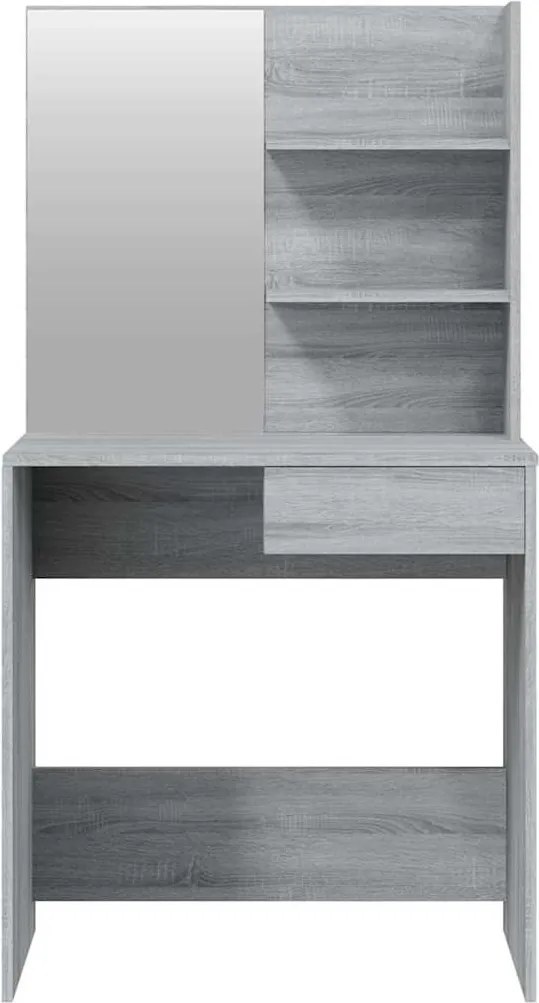 Toaletní stolek sada šedý sonoma 74,5 x 40 x 141 cm 3114145