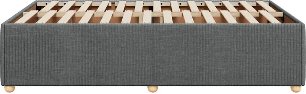 Rám postele bez matrace tmavě šedá 120 x 200 cm textil 3284929