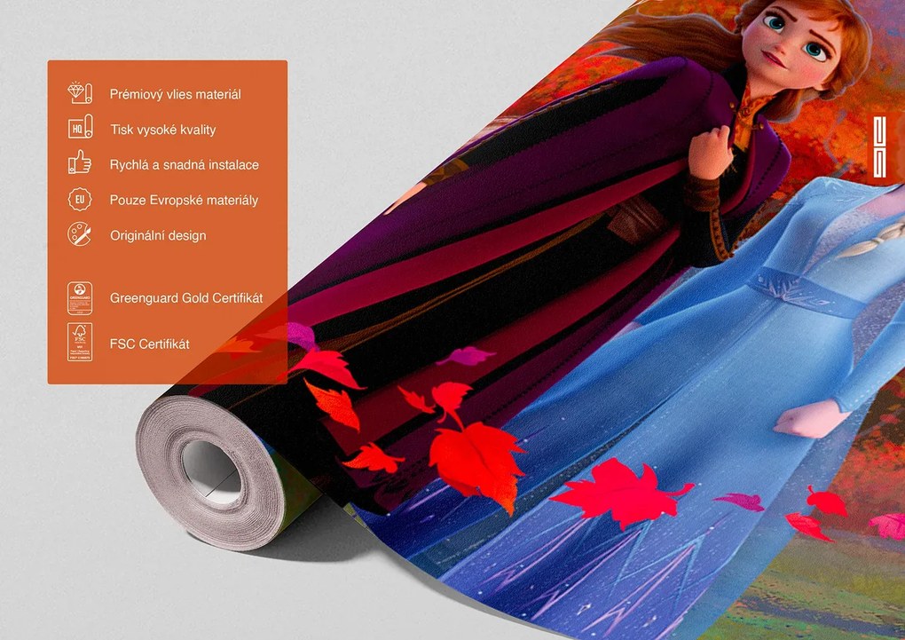 Dětská vliesová fototapeta na zed' Ledové království Les, Disney | 202 x 90 cm | DFTDNH 5387