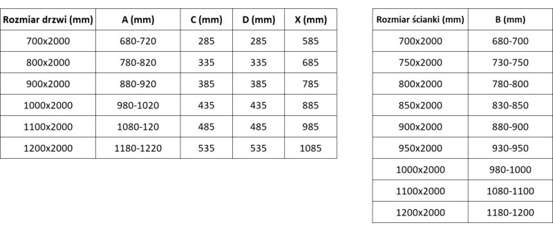 Mexen Exo, sprchový kout s křídlovými dveřmi 100 x 95 cm, 6mm čiré sklo, černý profil, 814-100-095-70-00