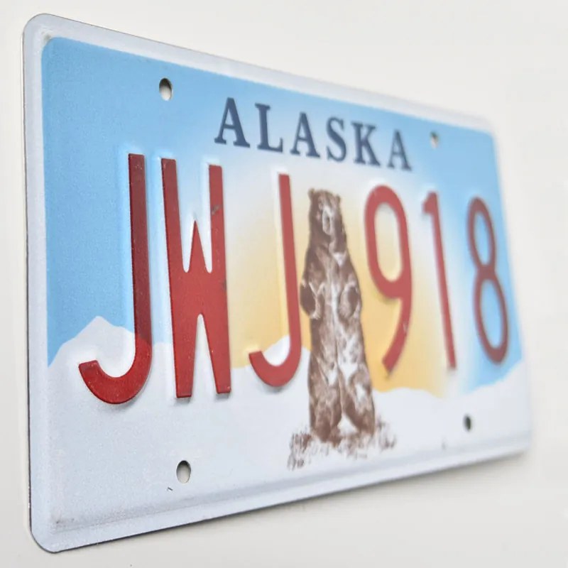 Americká SPZ Alaska Grizzly Bear JWJ 918