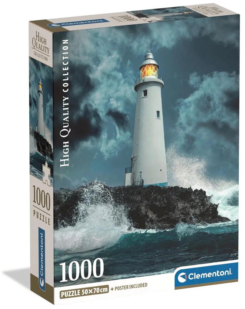 Clementoni - Puzzle 1000 Maják v bouři