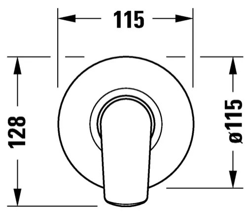 Duravit No.1 - SET sprchová páková baterie podomítková + základní těleso, chrom N14210007010