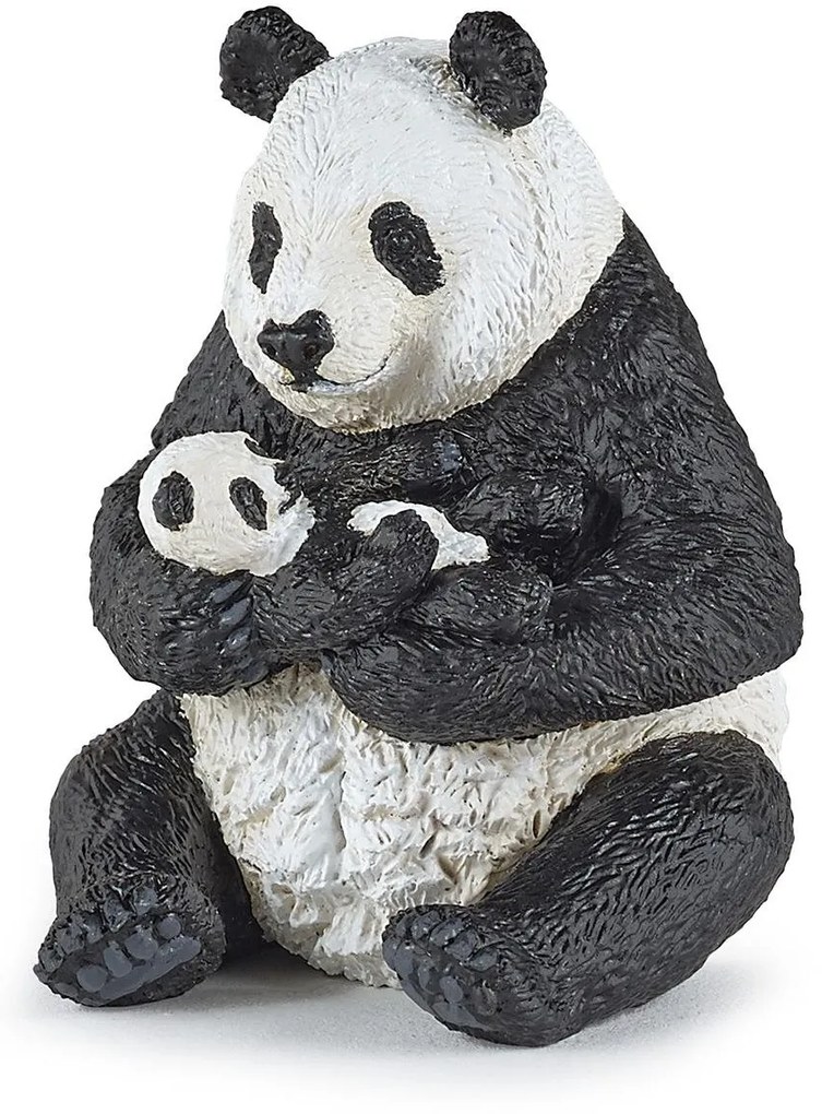 Figurka papo panda chovající mládě