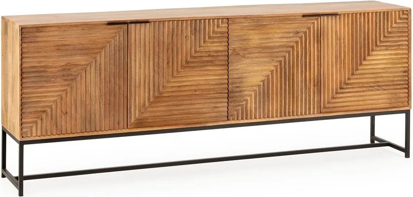 Komoda z mangového dřeva v přírodní barvě 210x80x40 cm Nereida – MOME