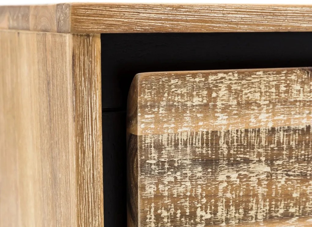 furniture-nabytek.cz - Masivní sada koupelnového nábytku Jolano z akáciového dřeva, lakovaná, hnědá