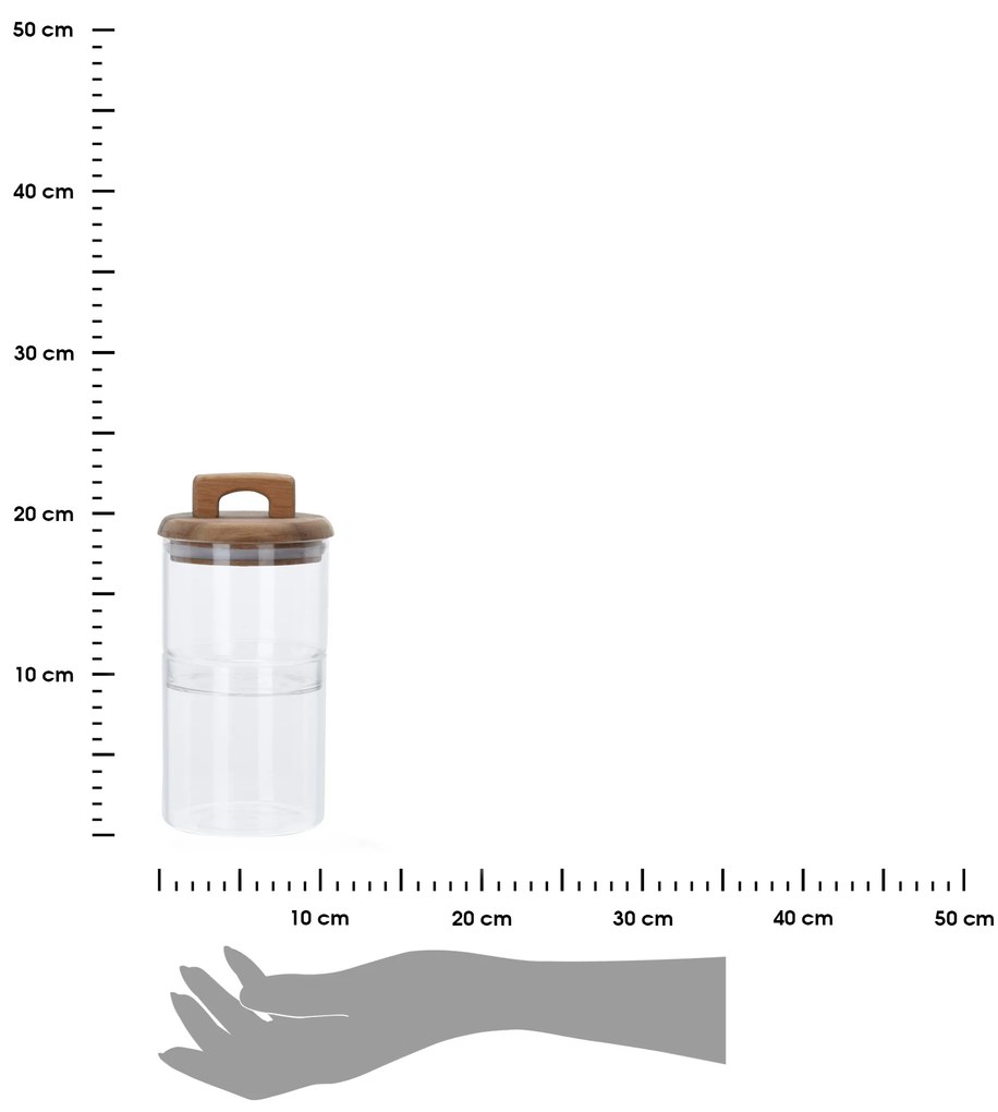 Skleněná nádoba na potraviny Cyril Duo 600ml
