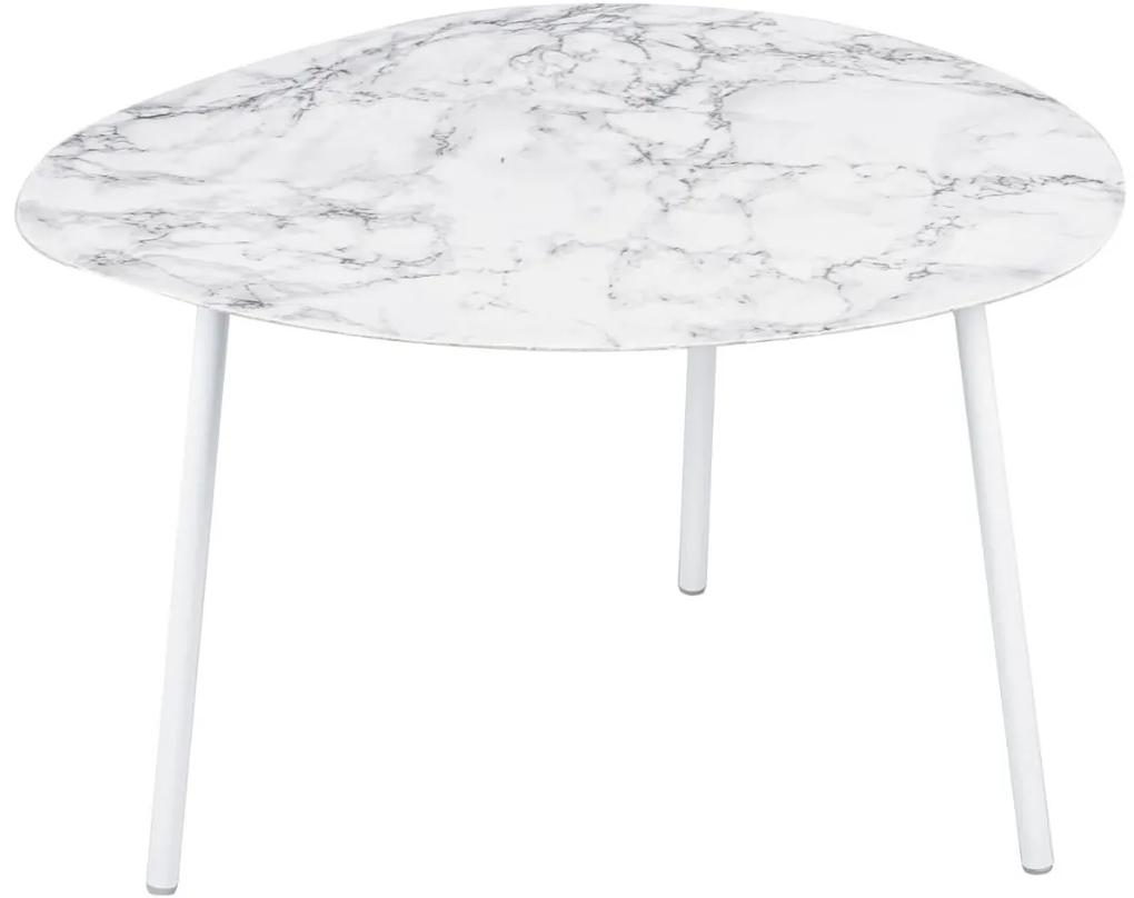 OnaDnes -20% Time for home Bílý mramorový konferenční stolek Métis 51 cm