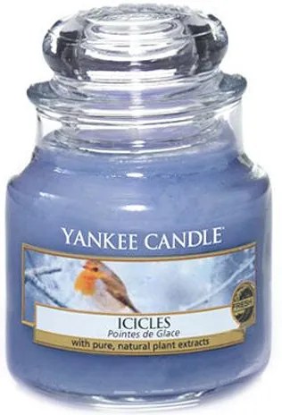 Yankee Candle Svíčka Yankee Candle 104gr - Icicles, modrá barva, sklo