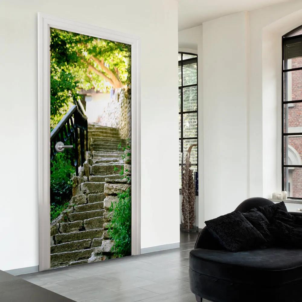 Fototapeta na dveře Bimago - Stony Stairs + lepidlo zdarma 100x210 cm