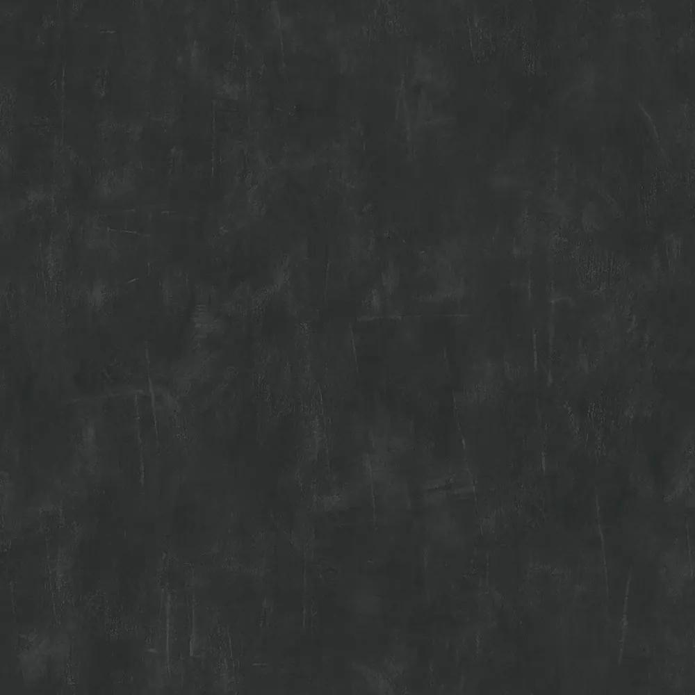 Černá, jemně žíhaná vliesová tapeta na zeď 136408, Black & White, Esta