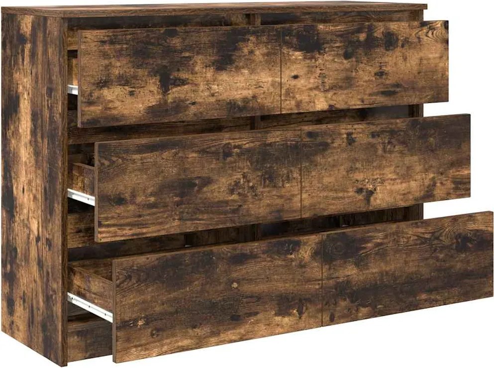 Příborník kouřový dub 100x35x76 cm kompozitní dřevo 3328502