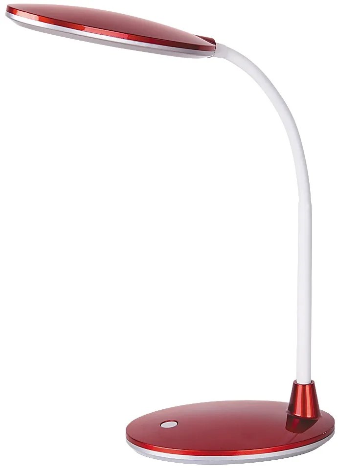 Rabalux 4299 OLIVER - Stolní LED lampička, červená , 5W, 6400K