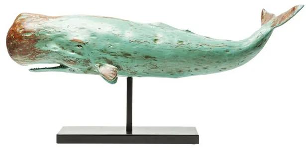 KARE DESIGN Dekorativní figurka Whale Base 38,5 × 77 × 17,5 cm