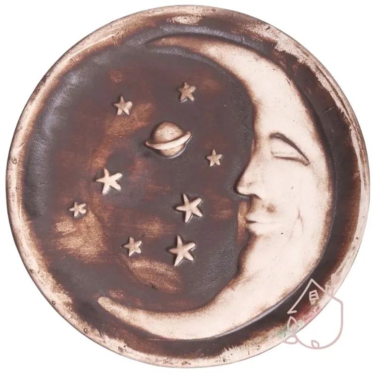 Keramický talíř na zeď Moon