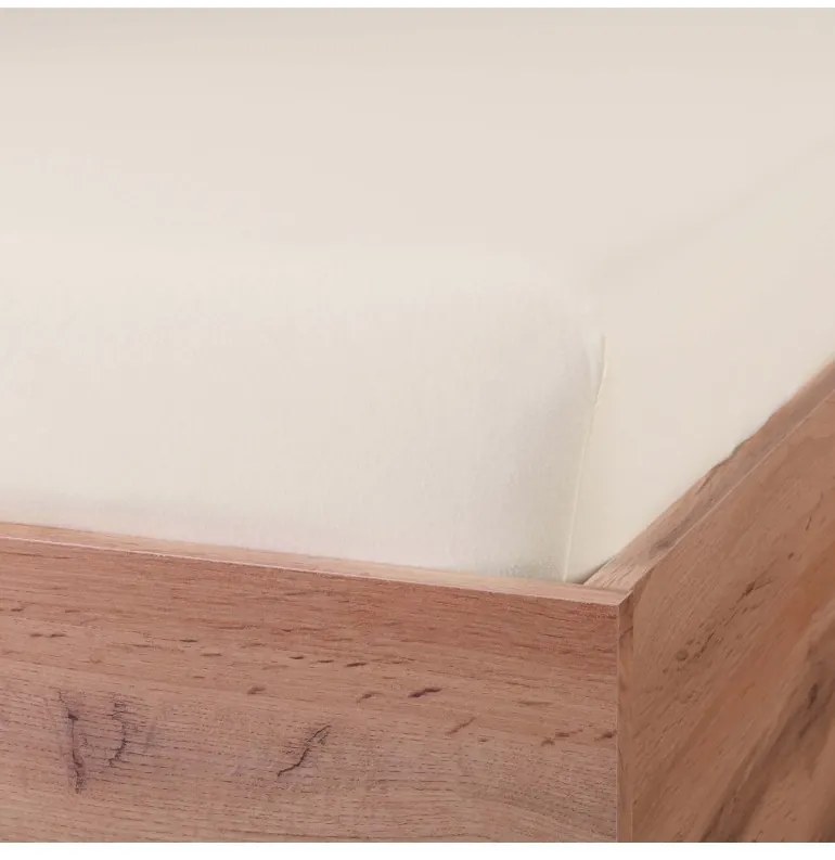 Prostěradlo krémové jersey EMI, Plachta 90x200