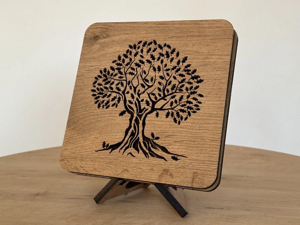Li-Go "Dub" lampa 19x19cm provedení povrchu: bříza