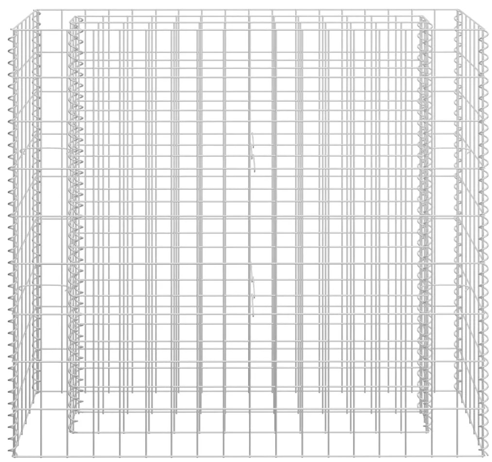vidaXL Marketos Gabionový vyvýšený záhon pozinkovaná ocel 90 x 30 x 90 cm