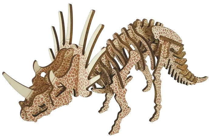 Woodcraft Dřevěné 3D puzzle Triceratops