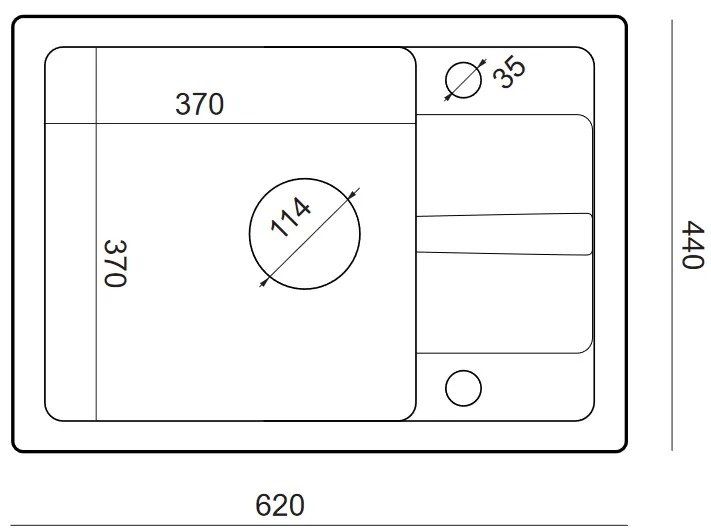Černý kuchyňský granitový dřez QUADRON READY- SMART + BATERIE A DÁVKOVAČ