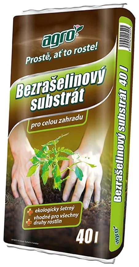 Agro bezrašelinový substrát 40 l