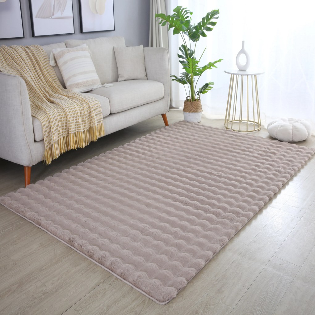 Ayyildiz, Kusový koberec Ambiance 5110 Beige, 200x290, béžová, obývací pokoj