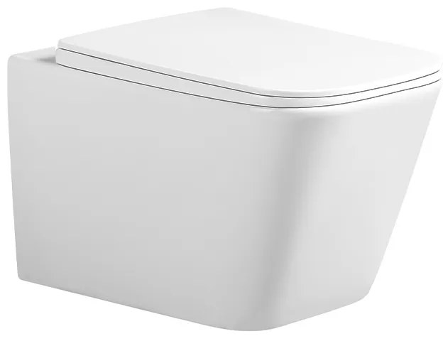 BPS-koupelny Závěsná WC mísa se SoftClose sedátkem HYD-4774, bílá