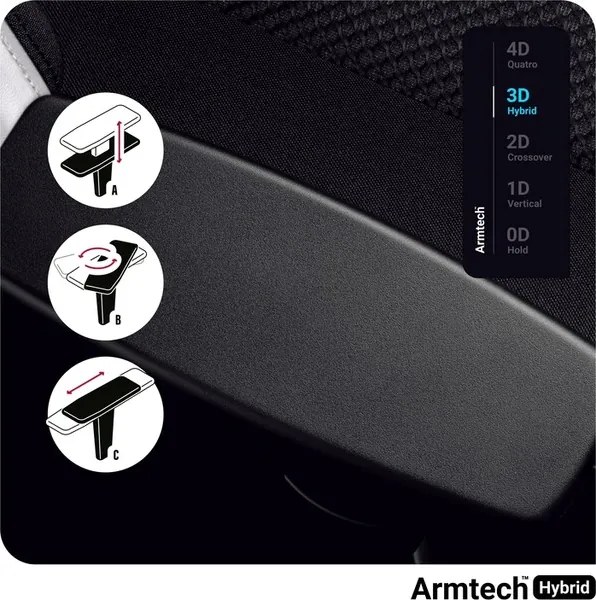 Diablo X-Player 2.0 King Size látková herní židle bílo-černá Černá/bílá