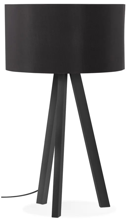 Kokoon Design Stolní lampa Trivet Mini Barva: černá/přírodní TL00190BLNA