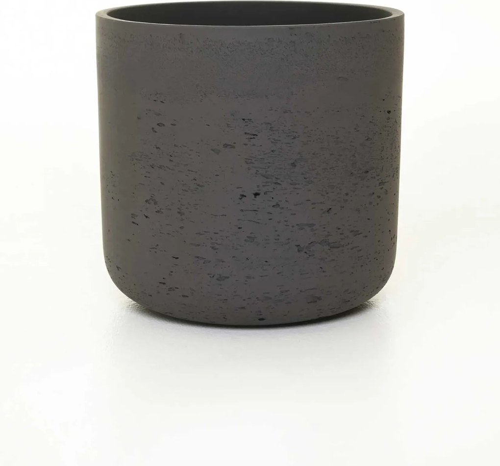 Květináč CHICO, sklolaminát, výška 24 cm, antracit
