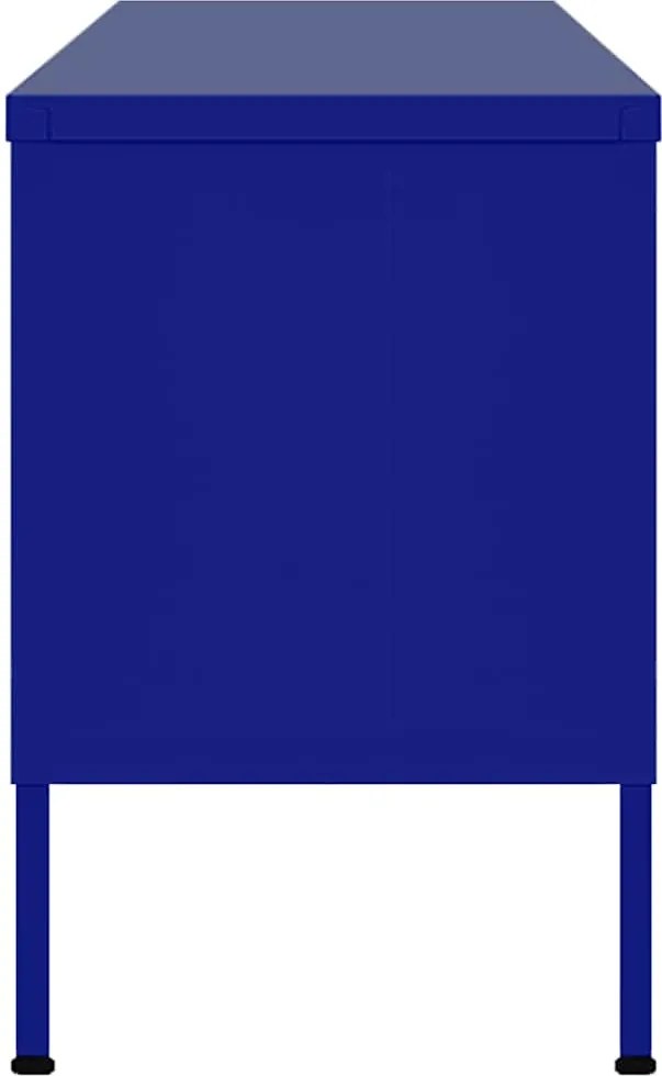 TV skříňka námořnicky modrá 105 x 35 x 50 cm ocel 336235