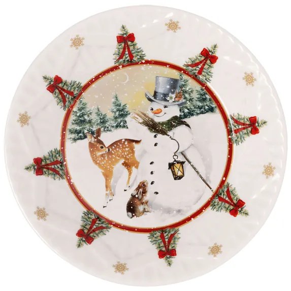 Villeroy & Boch Nízká miska Toy’s Fantasy, Sněhulák a zvířátka, Ø 16,5 cm 14-8332-3713