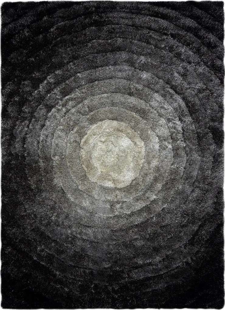 Kusový koberec Flim 008-B2 Circles grey, 80x150, šedá, obývacia izba, Dywany Łuszczów