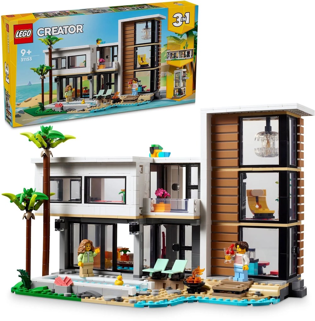 Lego stavebnice lego creator 3 v 1 31153 moderní dům