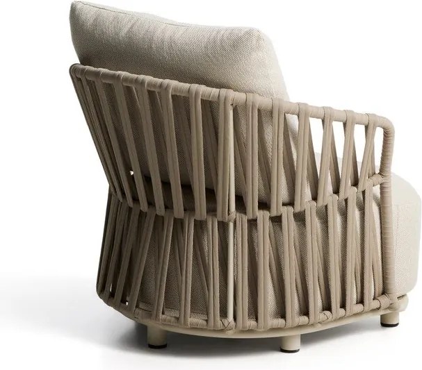 Krémové/taupe polstrované zahradní křeslo Osani – Kave Home