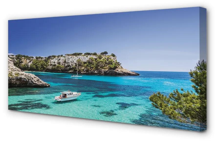 Obrazy na plátně Španělsko Cliffs mořské pobřeží 100x50 cm
