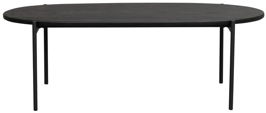 Černý dubový konferenční stolek Rowico Kirun, 120 cm