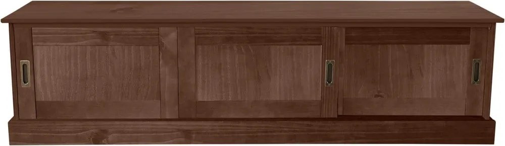 Hnědý TV stolek z borovicového dřeva 45x40 cm Harry – Støraa