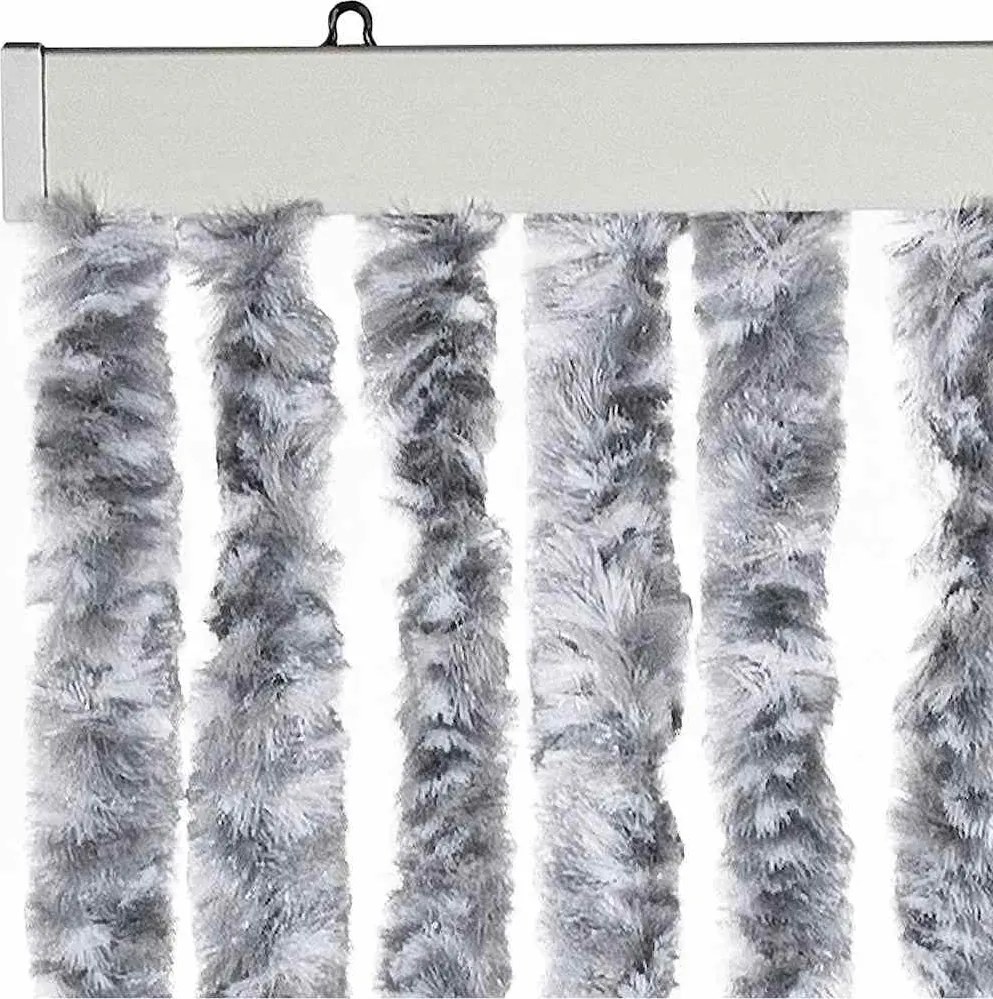 Závěs proti hmyzu bílošedý 90 x 200 cm Chenille 315133
