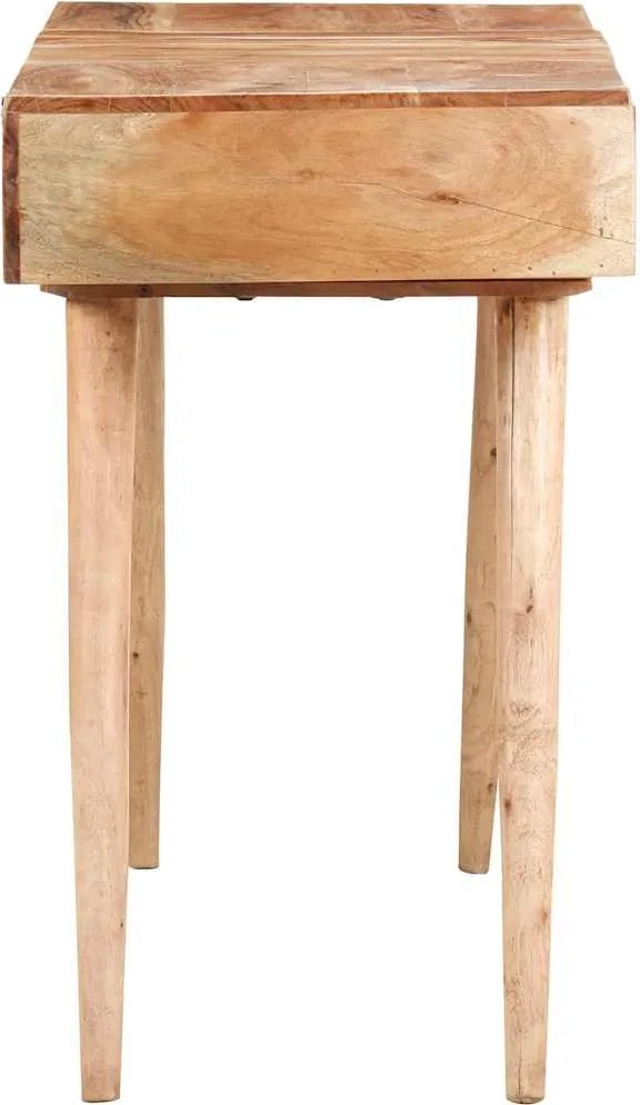 Toaletní stolek se zrcadlem 112 x 45 x 76 cm masivní akácie 323590