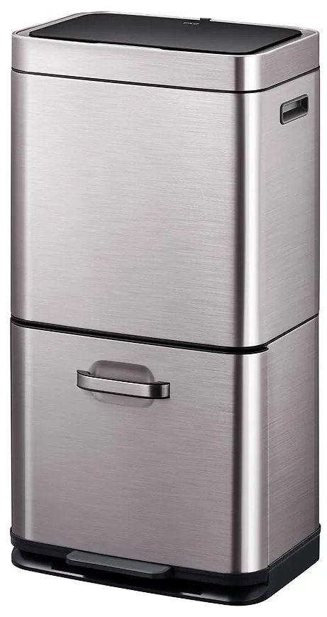 Odpadkový koš Eko Himalaya 35+25l inox šedá 933960