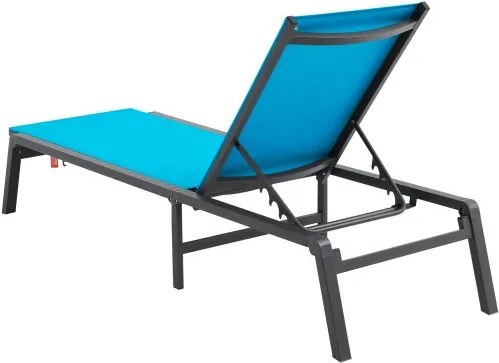 Chaise Lounge Křeslo Venkovní lehátko na terasu s nastavitelnými 5 polohami