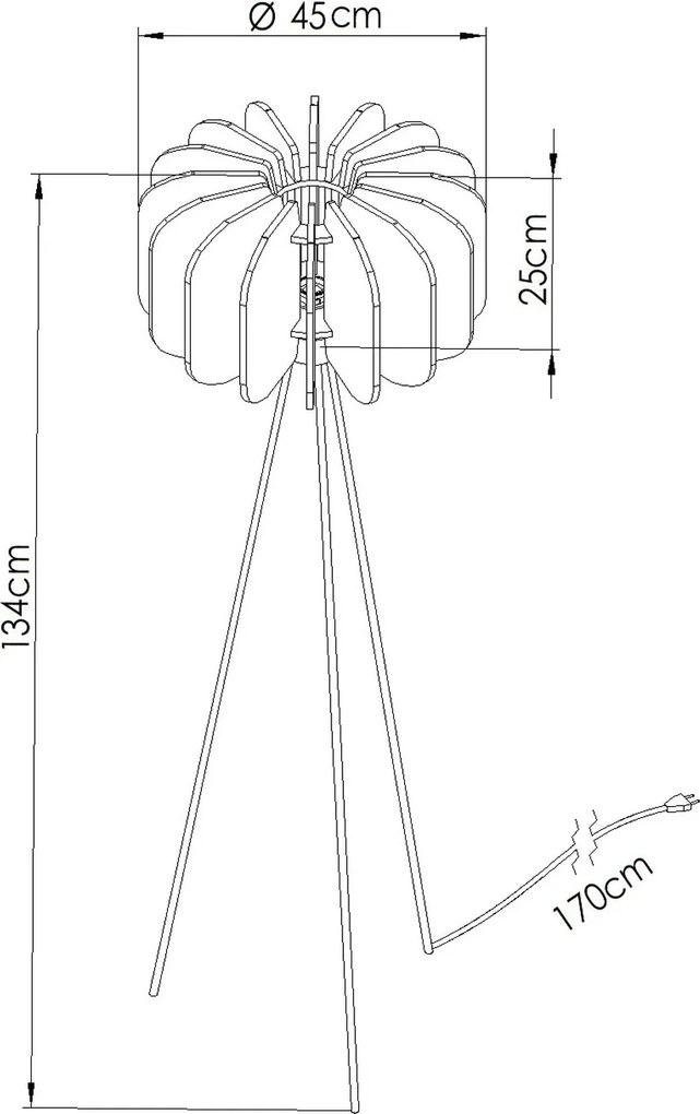 Sollux Lighting Stojací lampa MULA 45 béžová