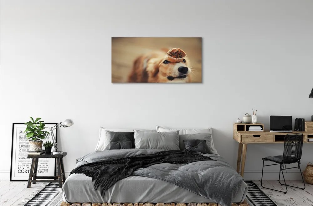 Obrazy na plátně dog bun 120x60 cm
