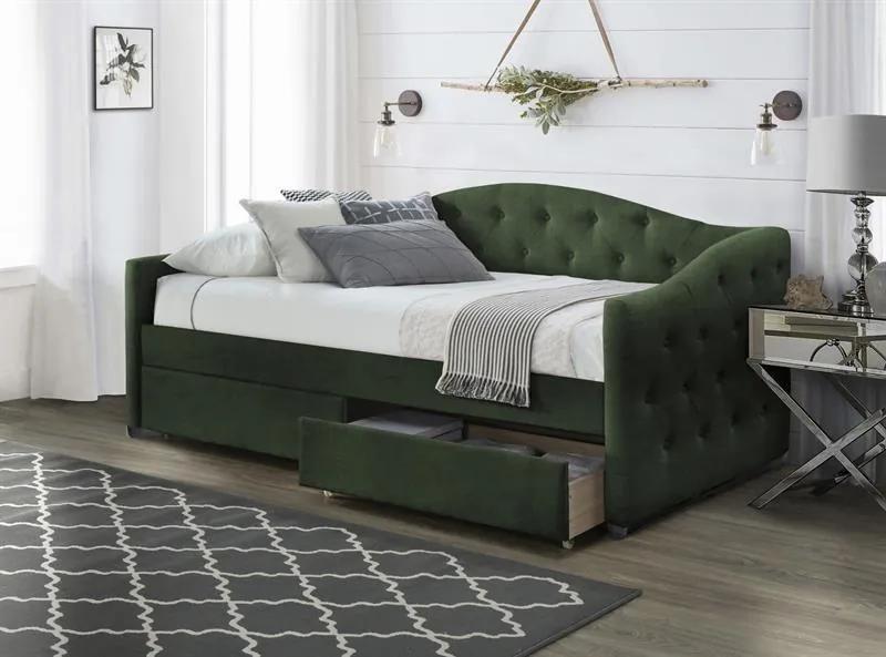 HALMAR ALOHA postel 90 tmavě zelená